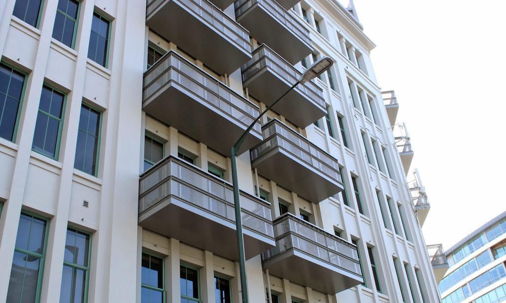 Apartment Balcony Balustrades - Tilley & Patton Designline Perforation